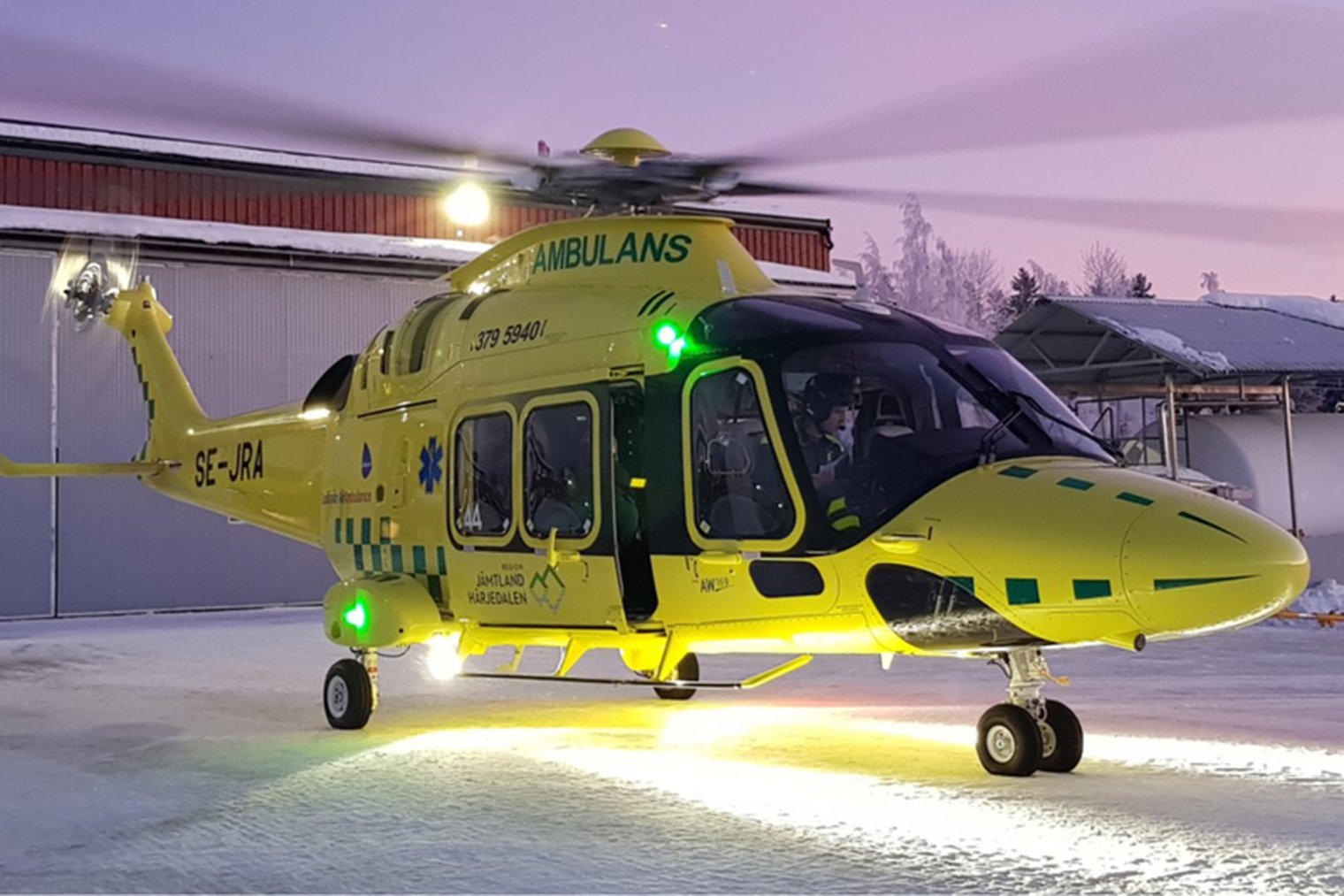 Первый AW169 в медицинской комплектации в Северной Европе - Helimed