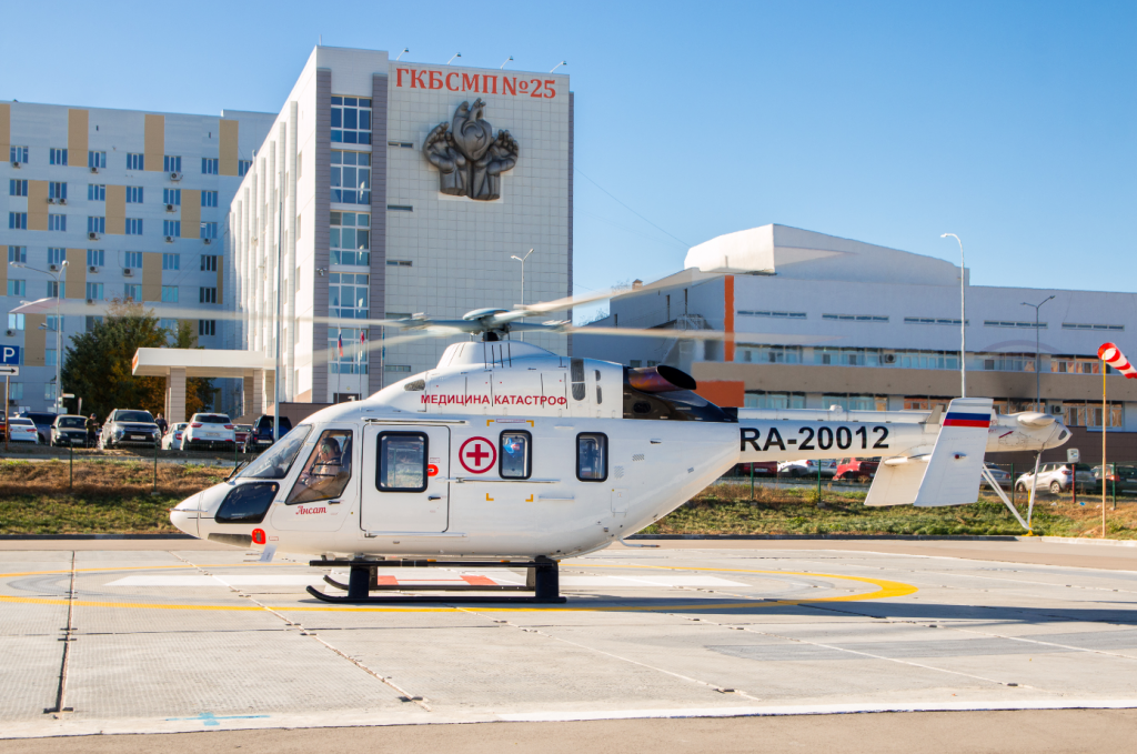 Вертолет АНСАТ в Волгоградской области доставил в больницы 150 ...